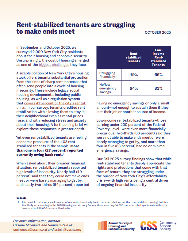 CityFHEPS: State of the Program at the End of 2024 | Community Service ...